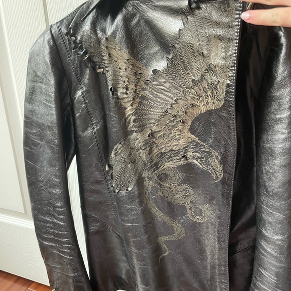 Roberto Cavalli | Jackets & Coats | Roberto Cavalli Leather Jacket | Poshmark